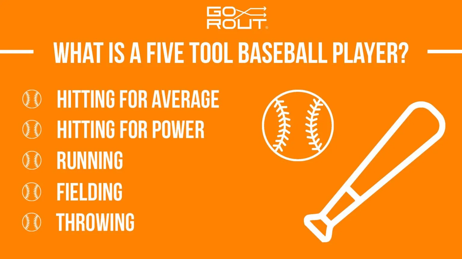 Five Tools in Baseball: How to Become a 5 Tool Player - GoRout