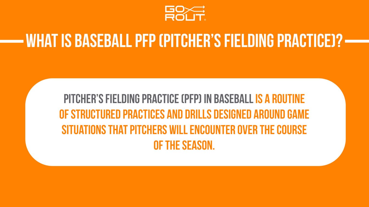 Baseball PFP: A Guide to Pitcher Fielding Practice - GoRout