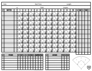 Printable Baseball Scorebook Sheets [FREE] - GoRout